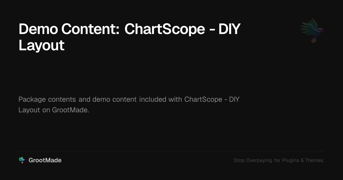 Demo Content: ChartScope - DIY Layout – GrootMade