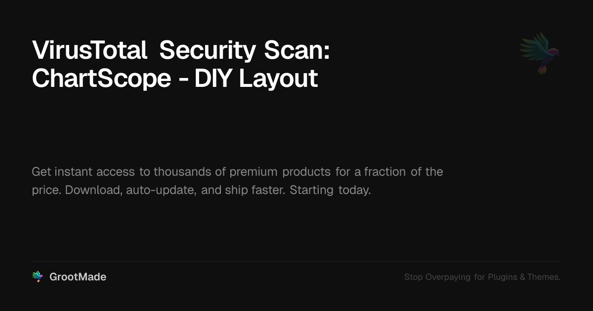 VirusTotal Security Scan: ChartScope - DIY Layout – GrootMade